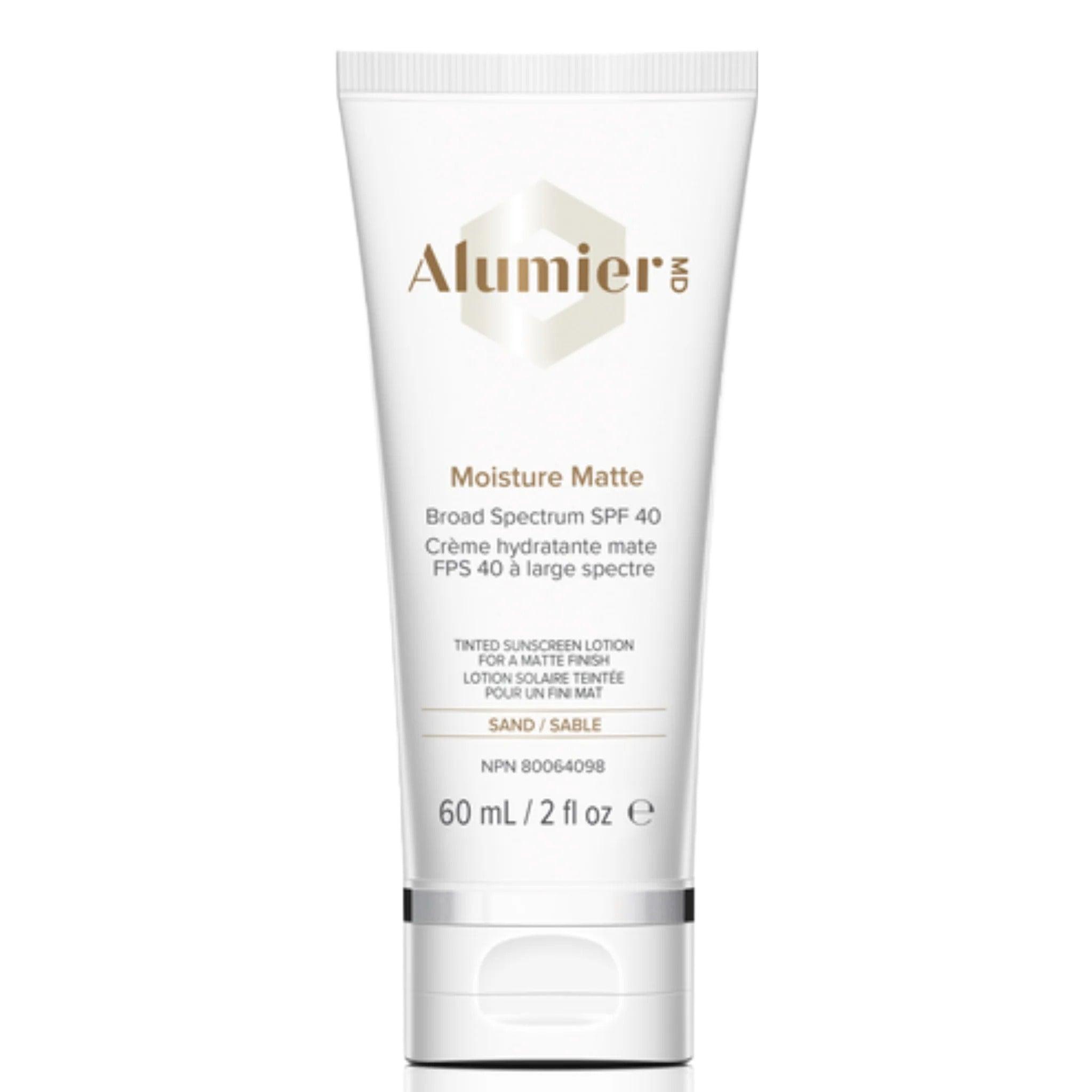 Alumier MD Moisture Matte Broad Spectrum Sunscreen SPF40 Sand – The ...